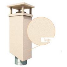 POUJOULAT - Sortie de toit Tradinov carrée TCP 30-230 S lisse ocre ...