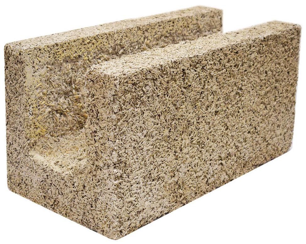 ISOHEMP - Bloc de chanvre chaînage horizontal Hempro Bloc U - évidement ...