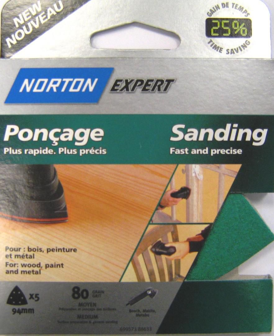 NORTON-CLIPPER - Triangles perforés 6 trous auto-agrip Norton Expert 95 ...