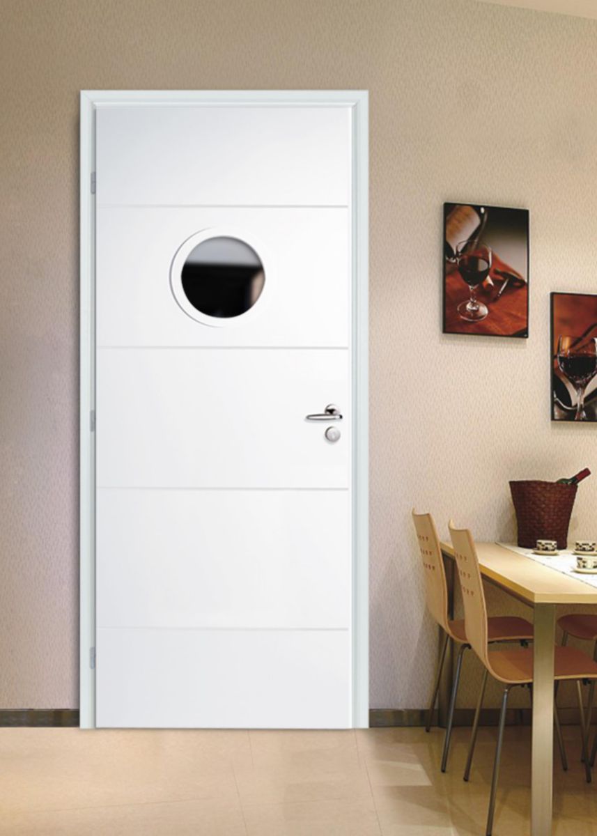 RIGHINI - Bloc-porte KETCH SUN âme pleine prépeint 204x83 cm droit P à ...