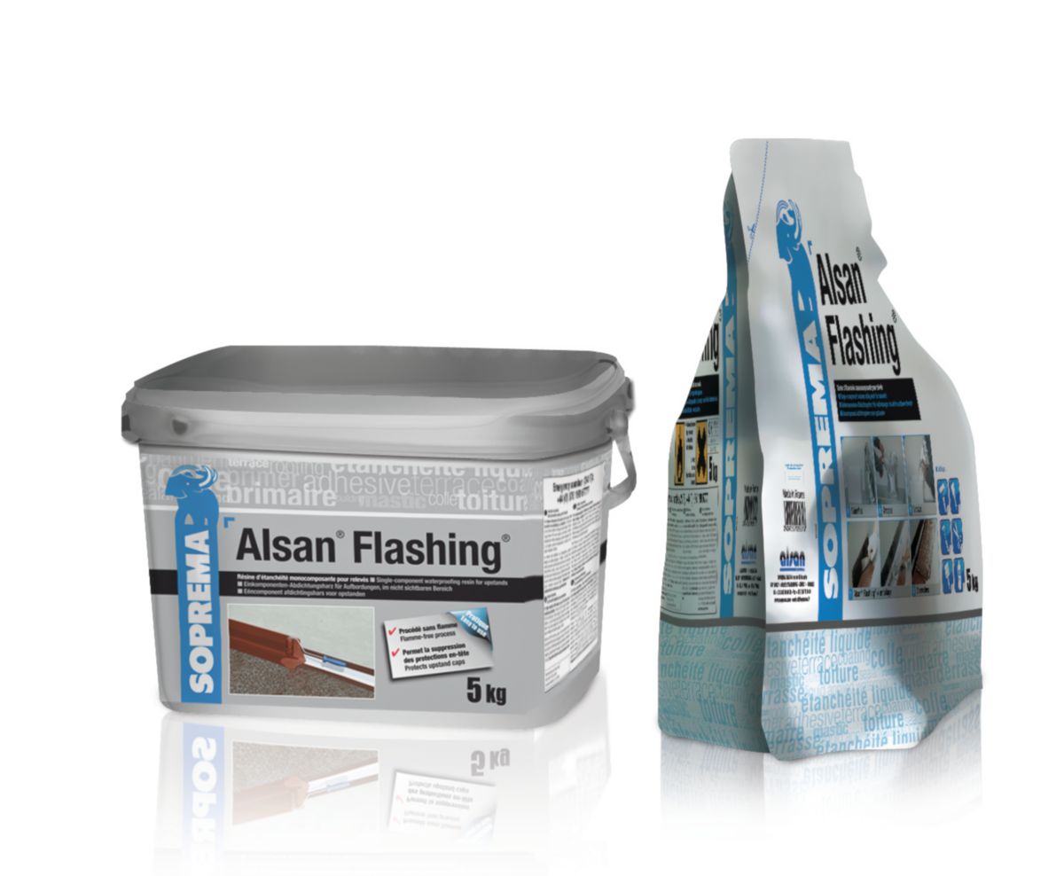 SOPREMA - Résine d'étanchéité Monocomposante - ALSAN® FLASHING Seau de 5 kg | POINT.P