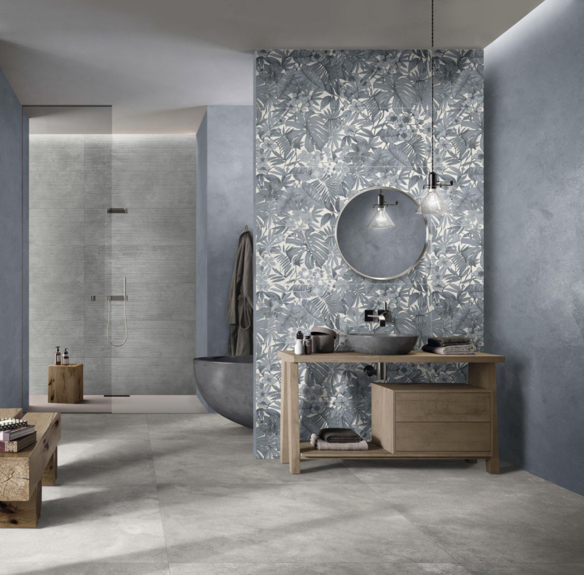 RAGNO - Faïence murale rectifiée Stratford Wall - décor paradise set ...