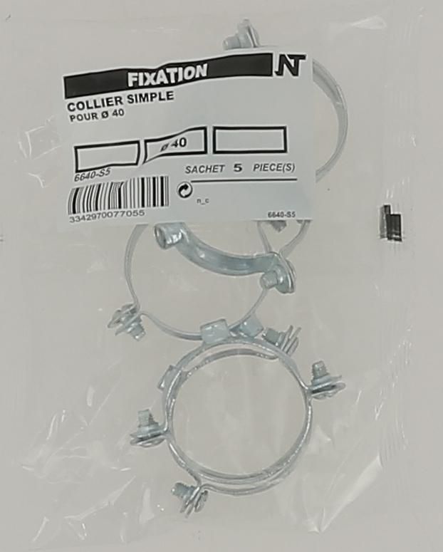 NOYON THIEBAULT - Collier simple superchromé diamètre 40mm sachet de 5 ...