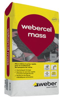 WEBER - Micro-béton à prise rapide webercel mass pour scellement de ...