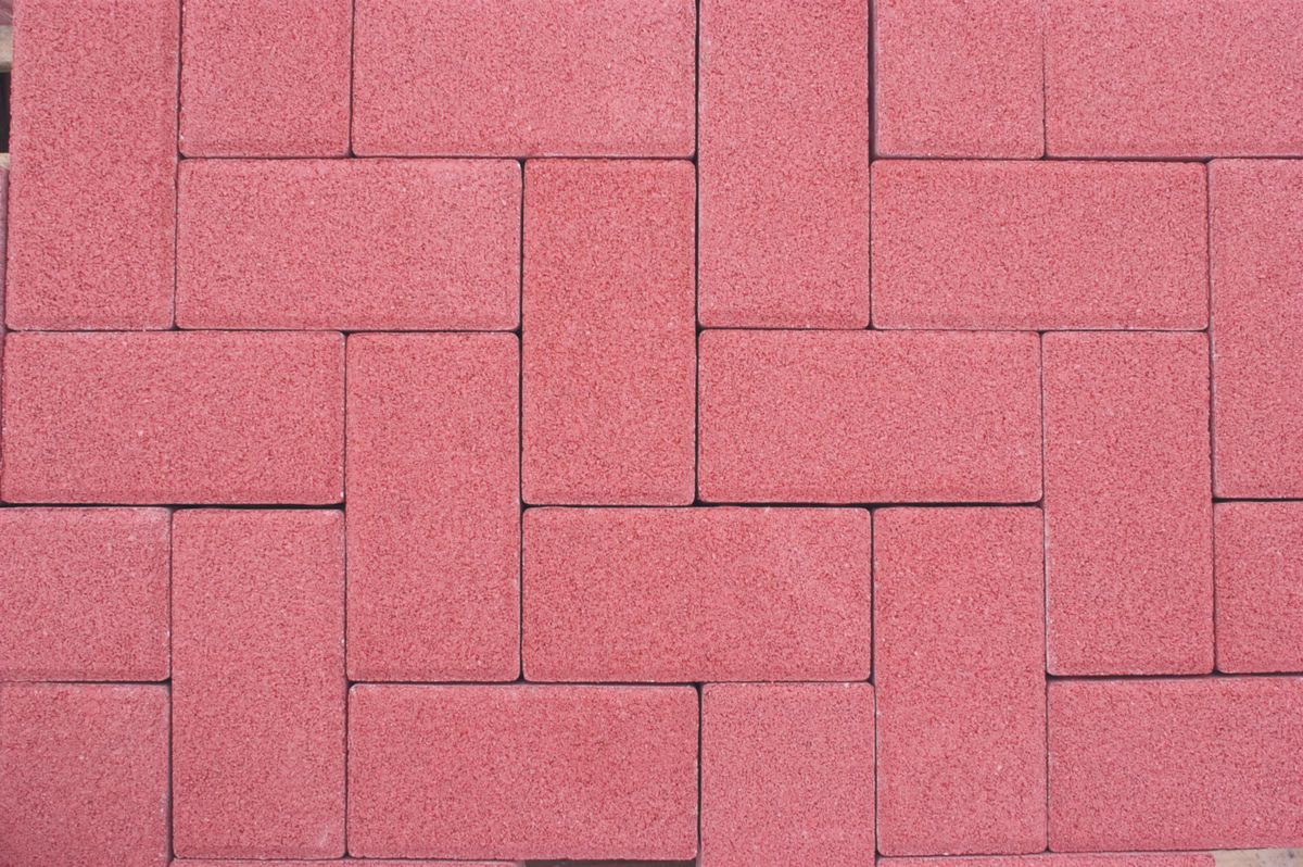 HEINRICH BOCK - Pavé Classique rectangle 10x20cm épaisseur 6cm rouge ...