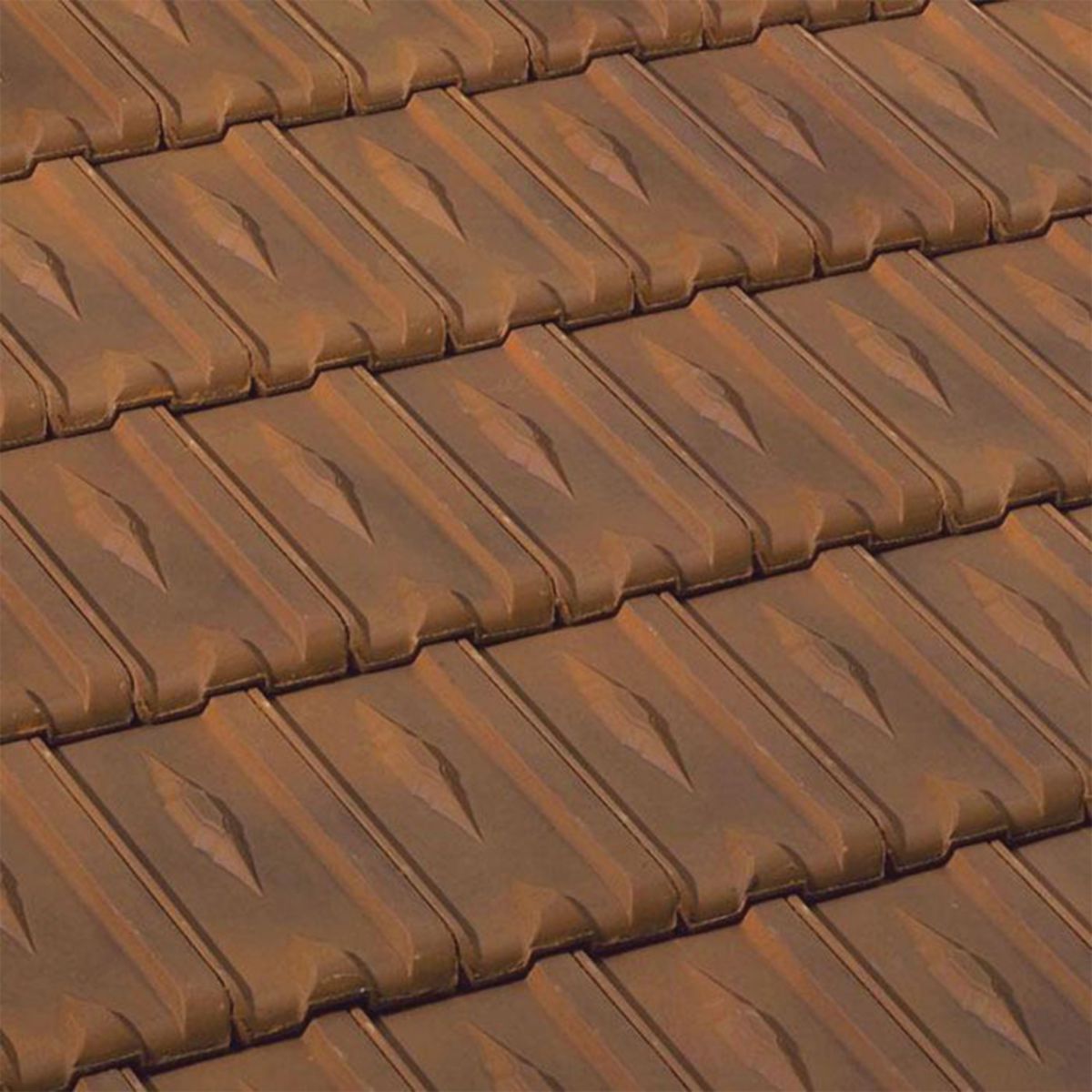 MONIER - Tuile de rive universelle 33 - droite - terre cuite brun ...