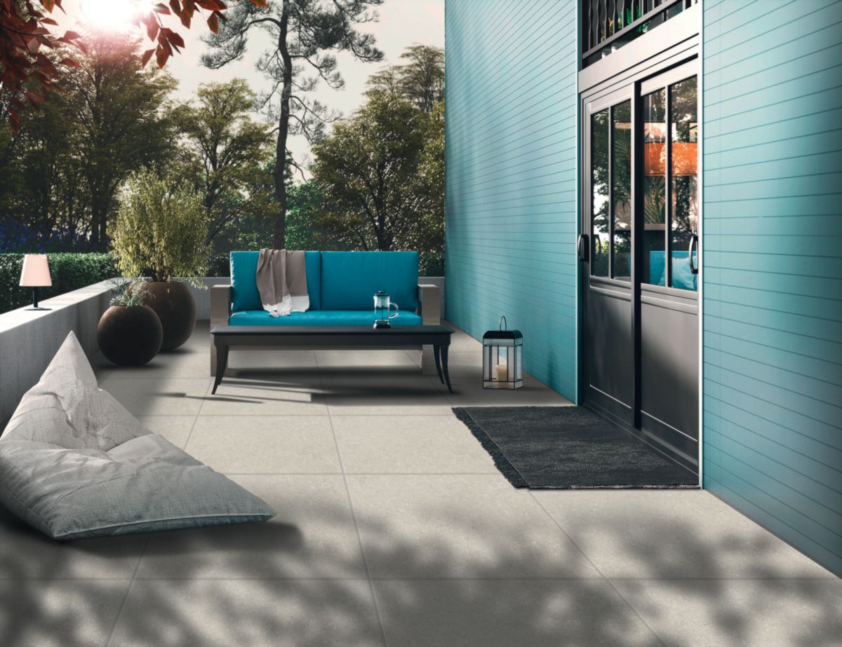 ARTE DECO - Grès cérame Arte Deco Othis ivoire antidérapant rectifié épaisseur 20 mm 80 x 80 cm ...