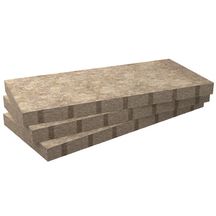 ROCKWOOL - Panneau isolant Rockplus Premium Kraft pour mur intérieur - laine de roche - ép. 200 ...