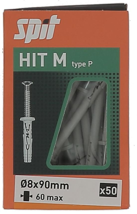 SPIT - Cheville HIT M 8-90/60P boîte de 50 réf. 060092 | POINT.P