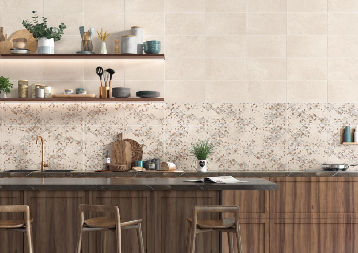 CEREV - Faïence murale Cloud - ivory mat - 24,7x44,7 cm | POINT.P