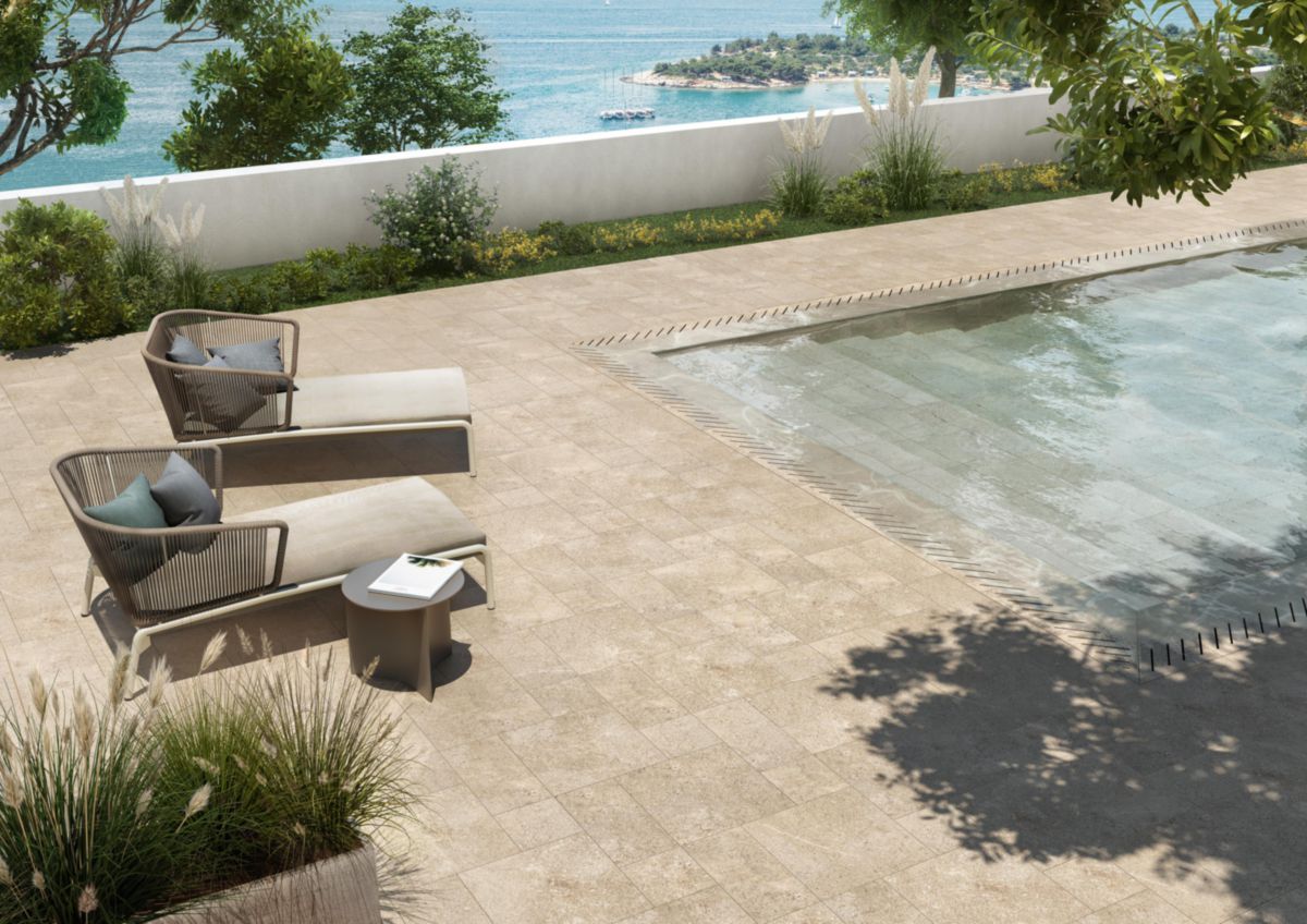 MONOCIBEC - Carrelage extérieur grès cérame antidérapant Archè - ton ...