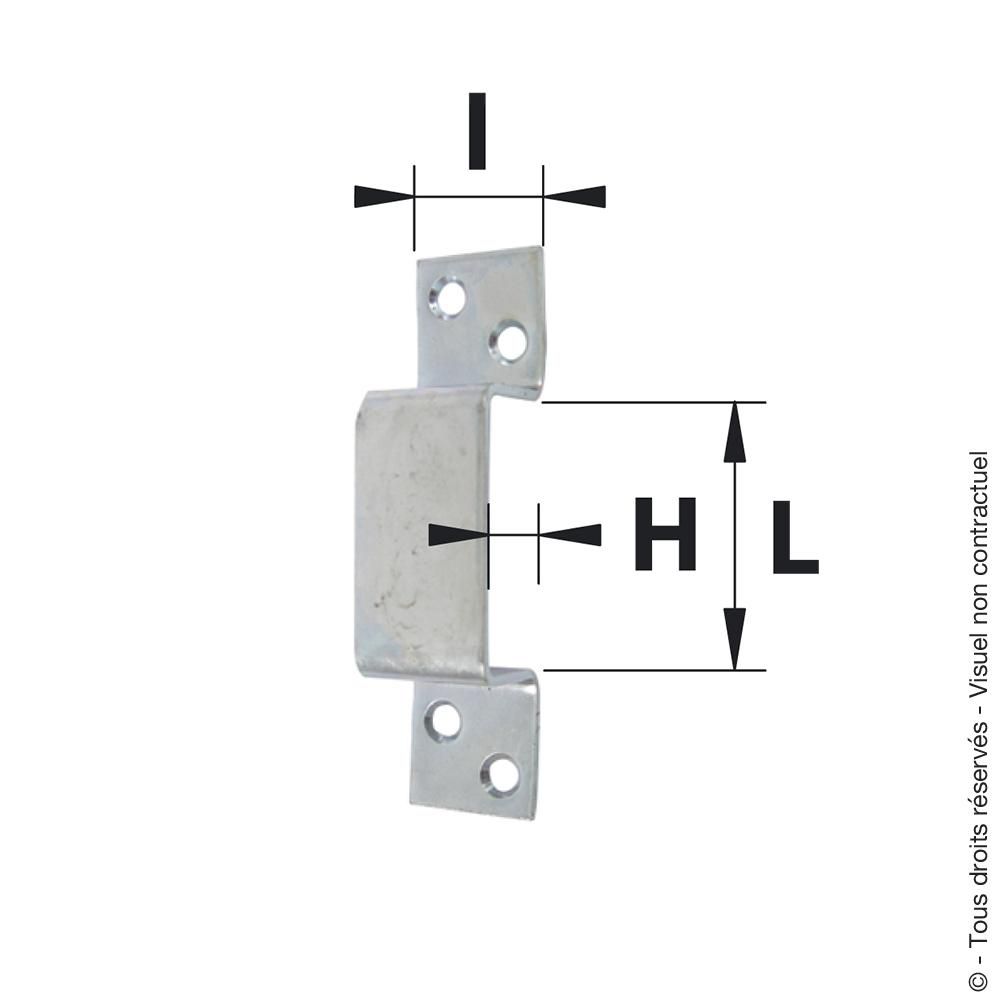 AFBAT - Crampon de serrure 45 mm | POINT.P