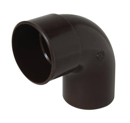NICOLL - Coude mâle femelle 87°30 marron pour descente diamètre 80mm ...