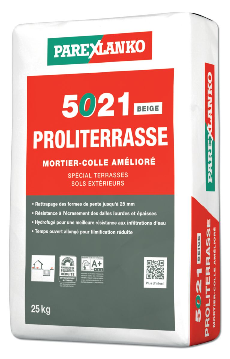 PAREXLANKO - Mortier-colle amélioré sans poussière pour sol extérieur ...