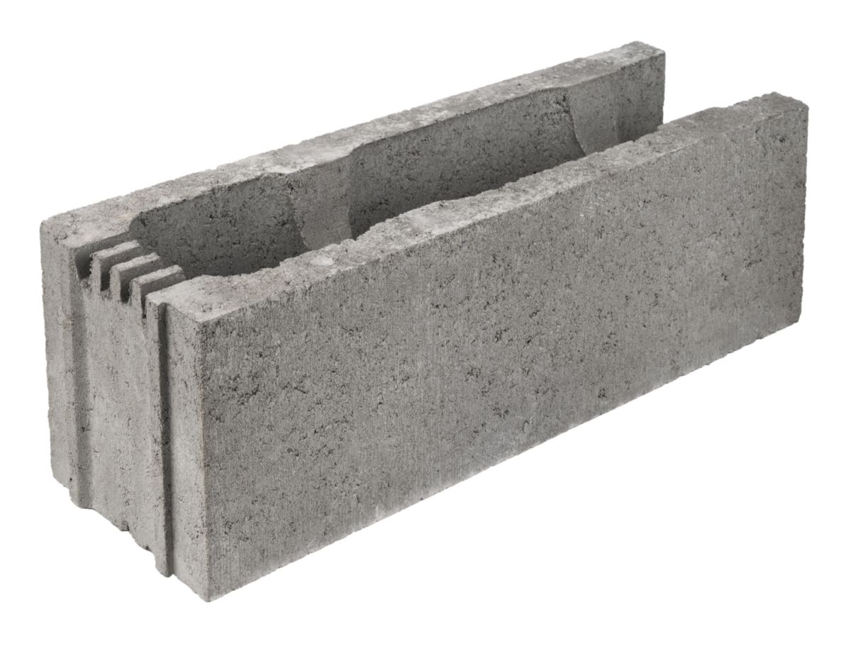 BETON DE LA LOMME - Bloc coffrage Stepoc 600 x 200 x 240 mm avec faux ...