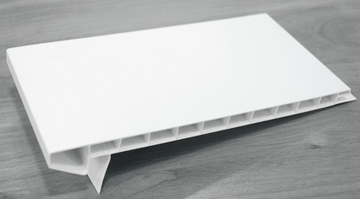 DECEUNINCK - Planche de rive équerre PVC - blanc - L. 6 m - L. 10x160 ...