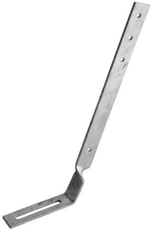 EDILIANS TECH - Hampe à nervure chantournée - acier galvanisé - dév ...