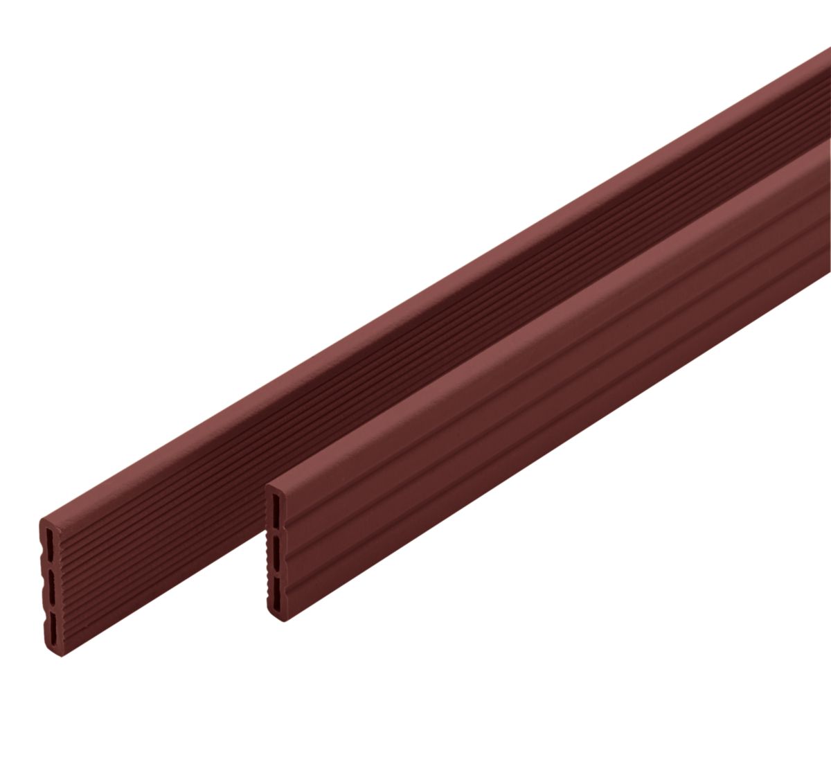 UPM ProFi - Profil de finition bois composite Piazza Cover Strip - red ...