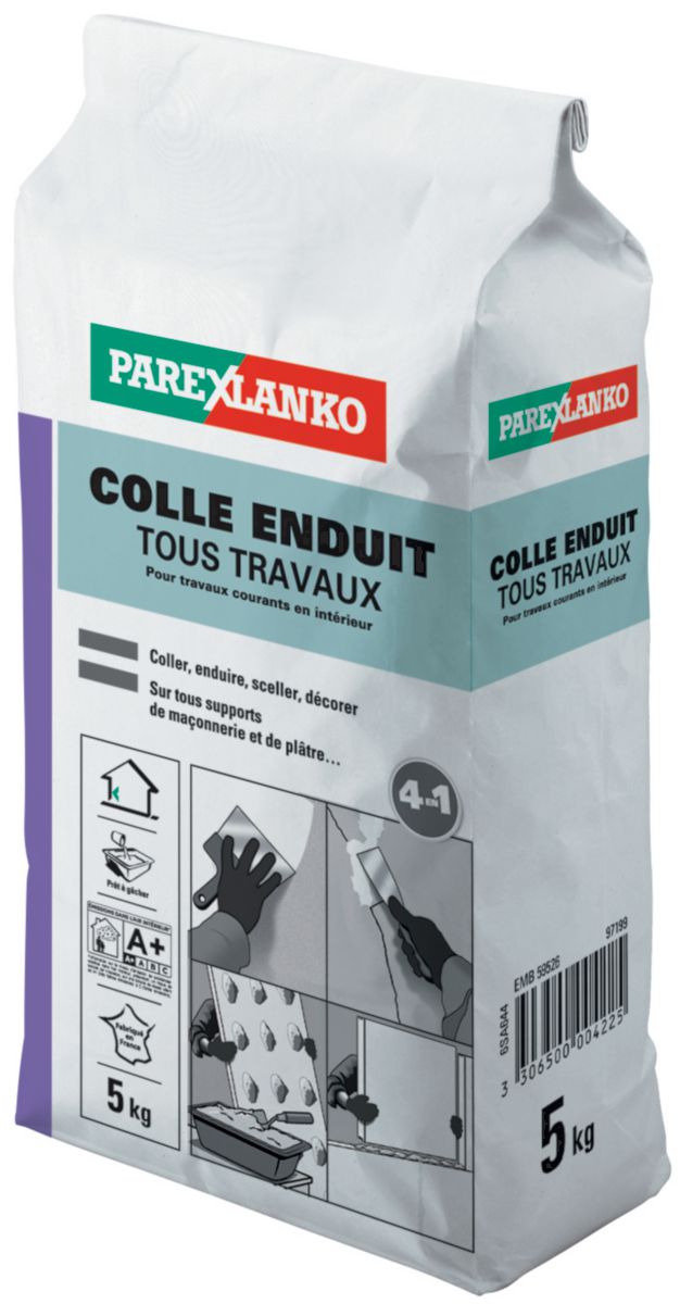 PAREXLANKO - Colle enduit tous travaux sac de 5kg | POINT.P