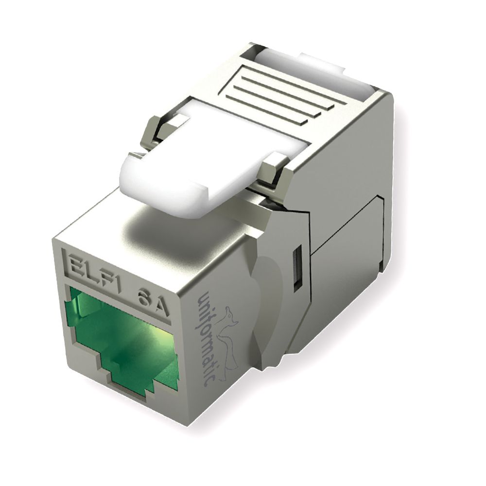 UNIFORMATIC - Embase Keystone RJ45 Elfi à repérage lumineux - paquet de ...