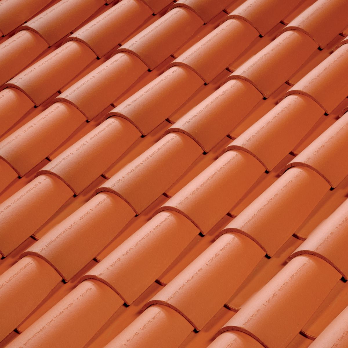 TERREAL - Tuile Canal terre cuite languedocienne 1CL Rouge Réf. 107161 ...