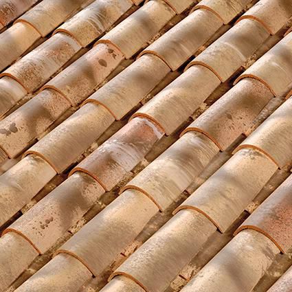 TERREAL - Tuile ronde à talon filé tuile Canal terre cuite Vendéenne ...