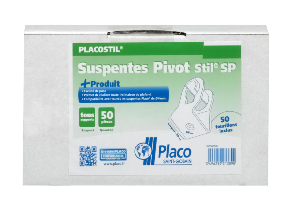 PLACO - Suspente Pivot Stil SP - boîte de 50 pcs | POINT.P
