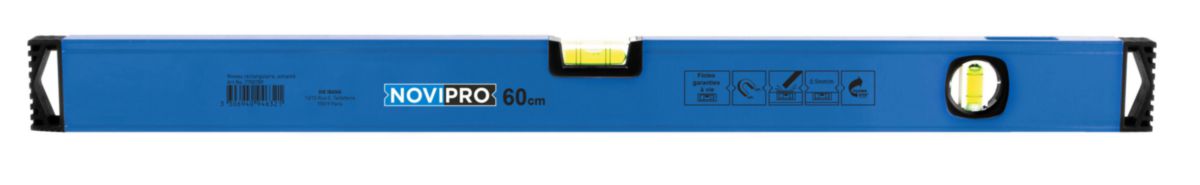 NOVIPRO - Niveau de chantier rectangulaire aimanté avec Plumb Site - L ...