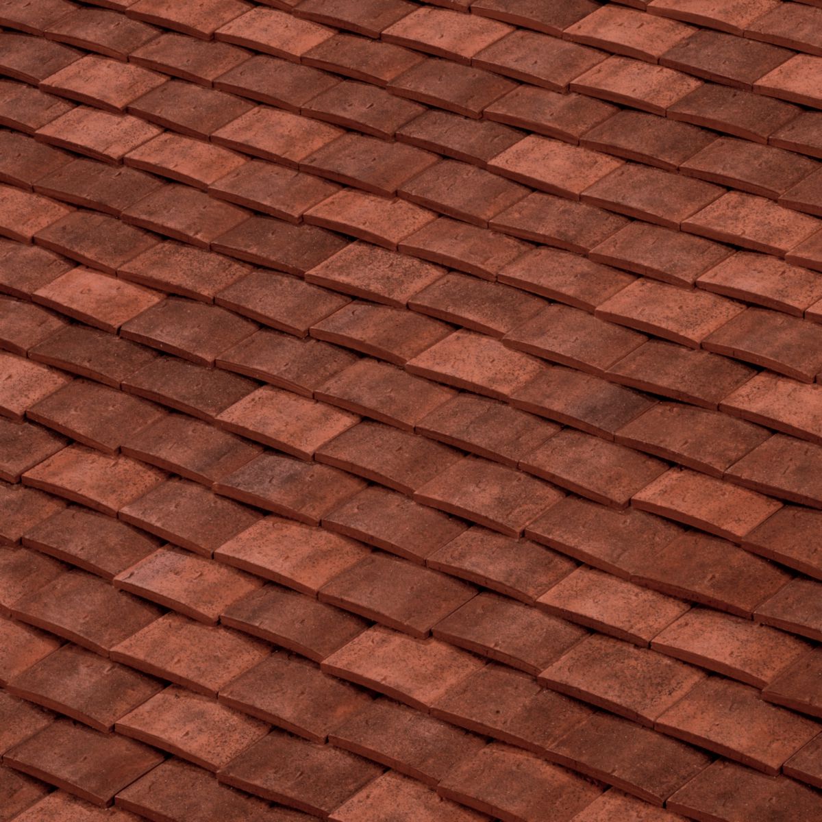 TERREAL - Tuile plate terre cuite Prieuré 1PR 17x27cm Rouge Réf. 121851 ...