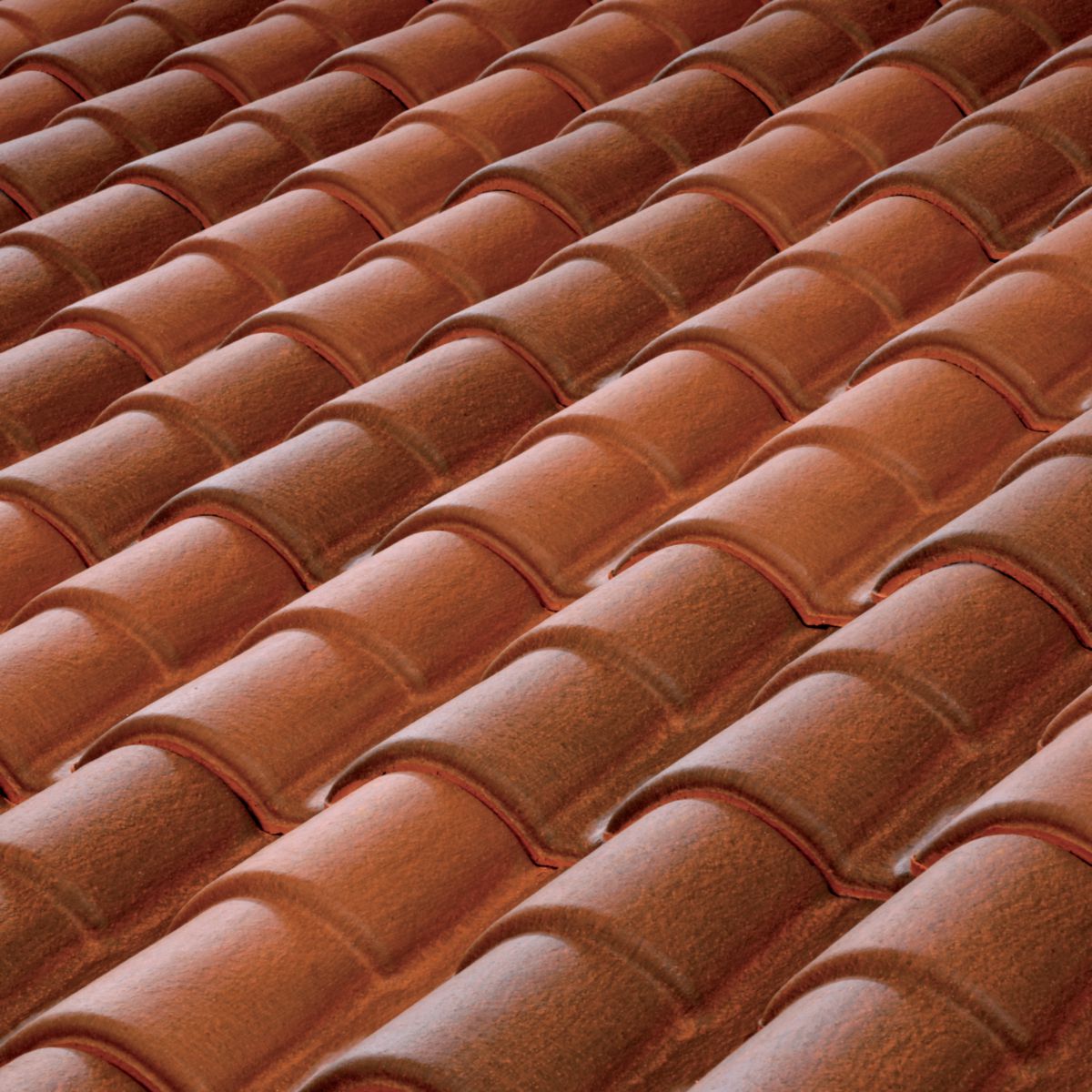 TERREAL - Tuile à douille Romane Canal 65 RC - terre cuite - brun ...