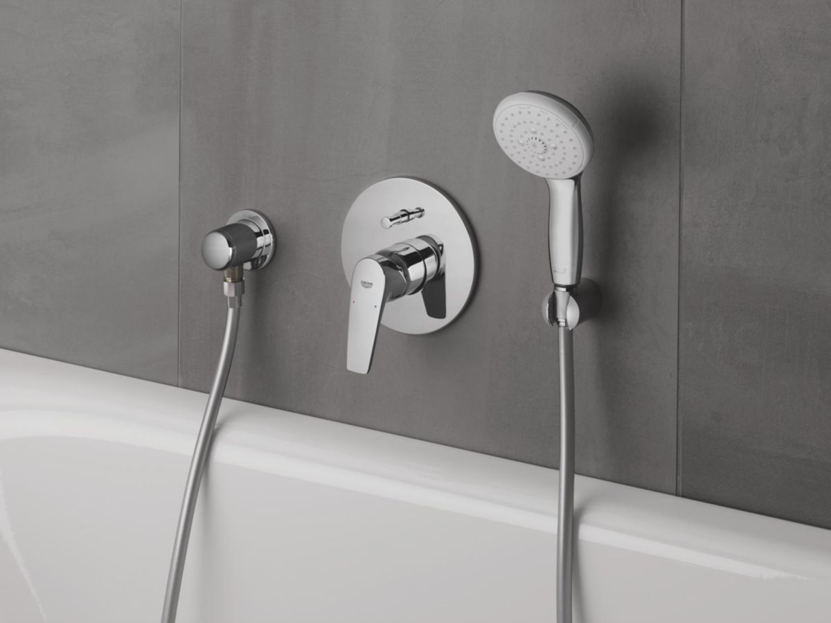GROHE - Douchette 3 jets Tempesta 100 Chromé EcoJoy 28419002 | POINT.P