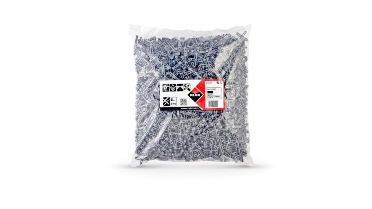 RUBI - Croisillons pour joints 5mm boîte de 1000 pièces 02002 | POINT.P