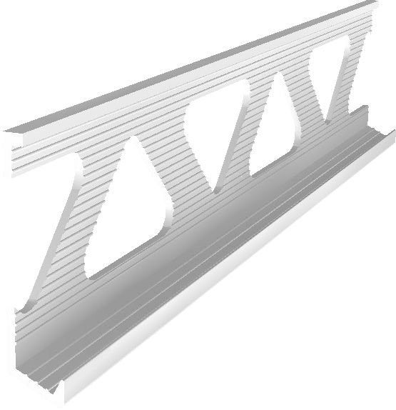 PROFIMETAL - Profilé de Soubassement PVC jonc start blanc 10x38x10mm longueur 3,00m | Point.P