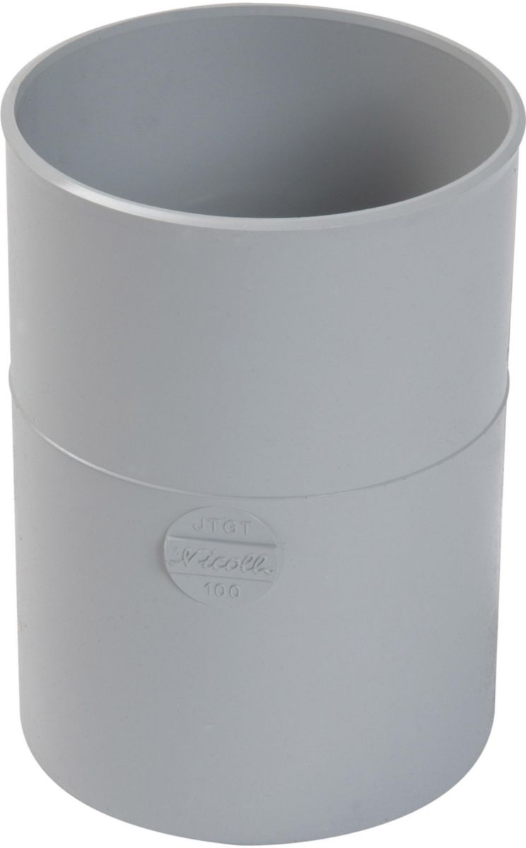 NICOLL - Manchon double pour tuyau de gouttière demi-ronde de 33 ...