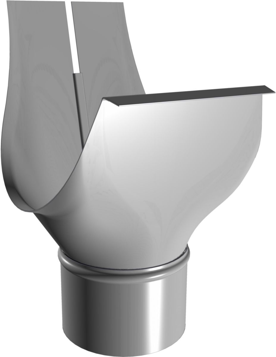 HILD - Moignon ovale agrafable zinc développement 33 diamètre 100mm ...