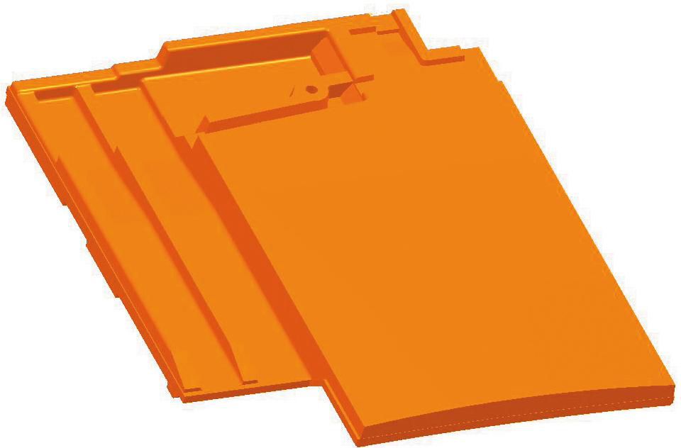 TERREAL - Demi-tuile tuile petit moule terre cuite Rully 5RU Ardoisé ...