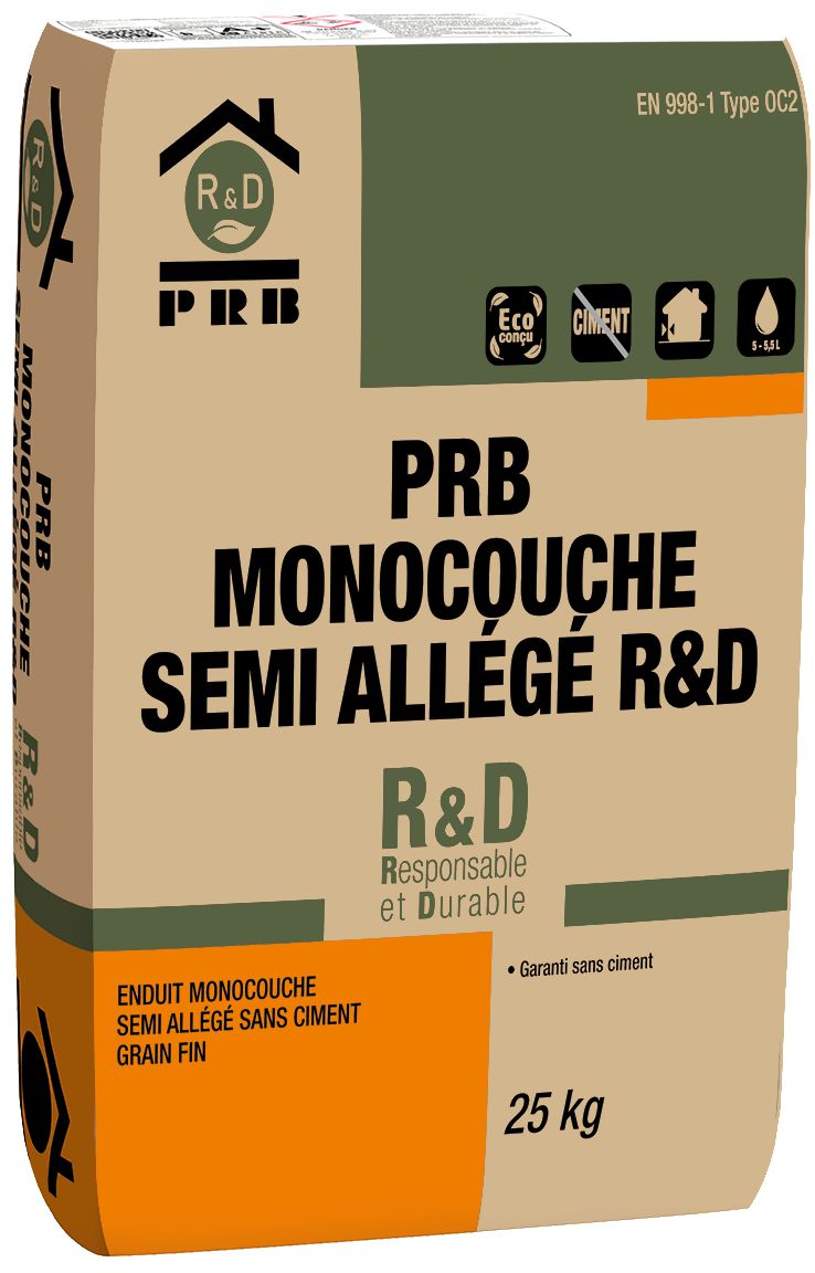 PRB - Mortier Monocouche semi léger R&D AMBOISE sac de 25 kg | POINT.P