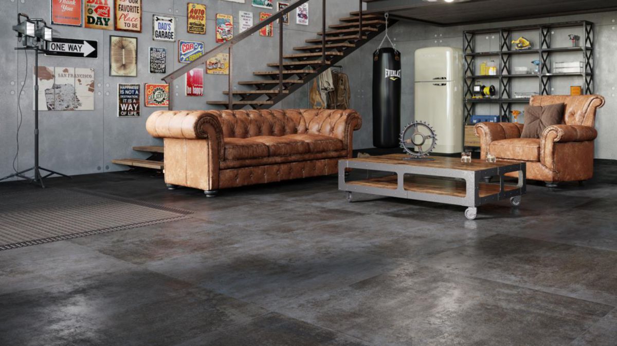 GRESPOR - Carrelage intérieur industriel Metallik - grès cérame gold mat rectifié - 59,7x59,7 cm ...