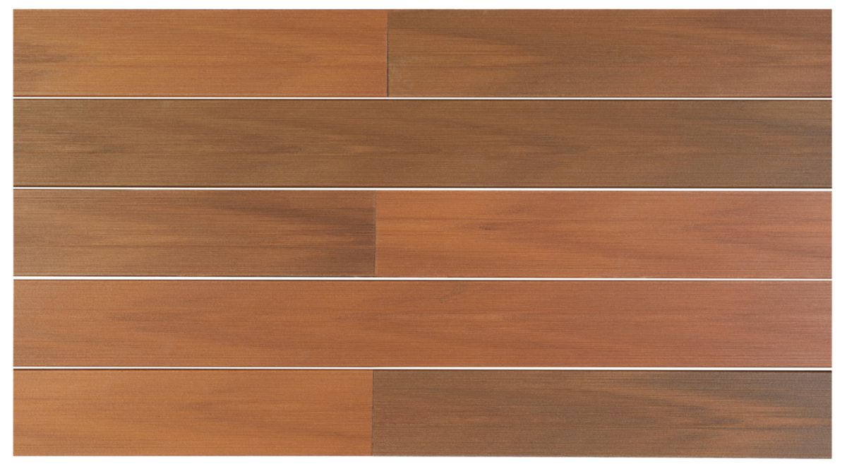 SILVADEC - Lame de terrasse composite Atmosphère Nuances Ipé - finition ...
