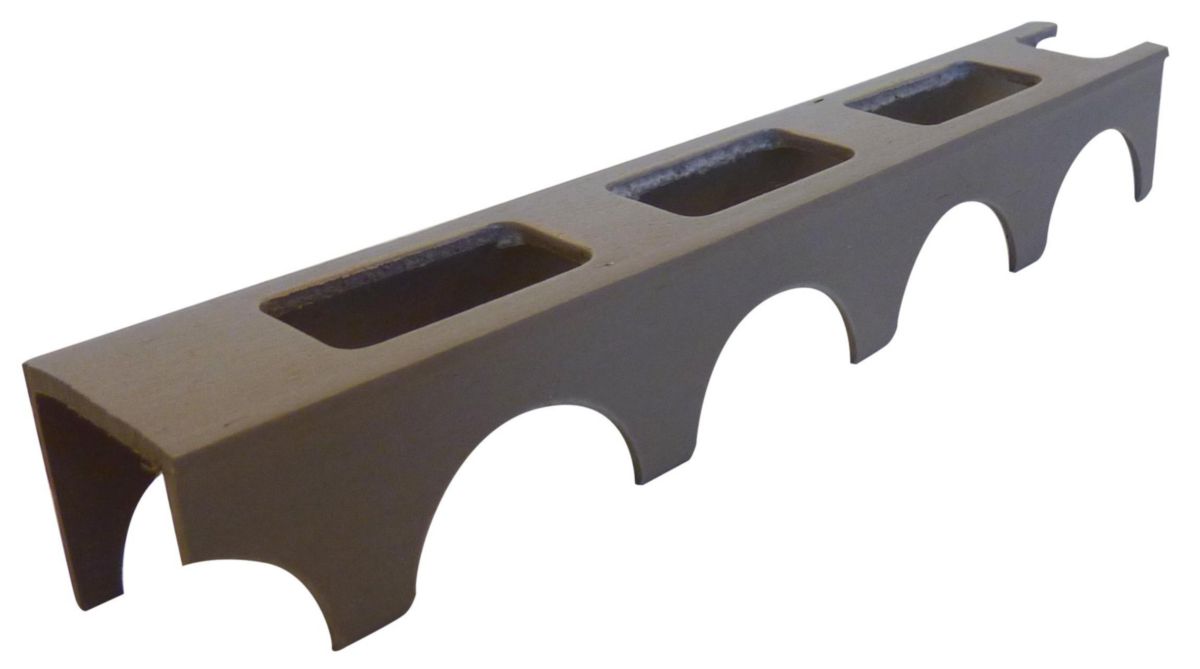 COFRASUD - Espaceur horizontal cranté PVC Rapid - H. 30 mm - L. 2 ml ...