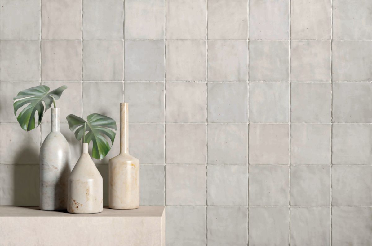 HARMONY - Faïence murale Sahn - ton white - 10x10 cm - ép. 9 mm | POINT.P