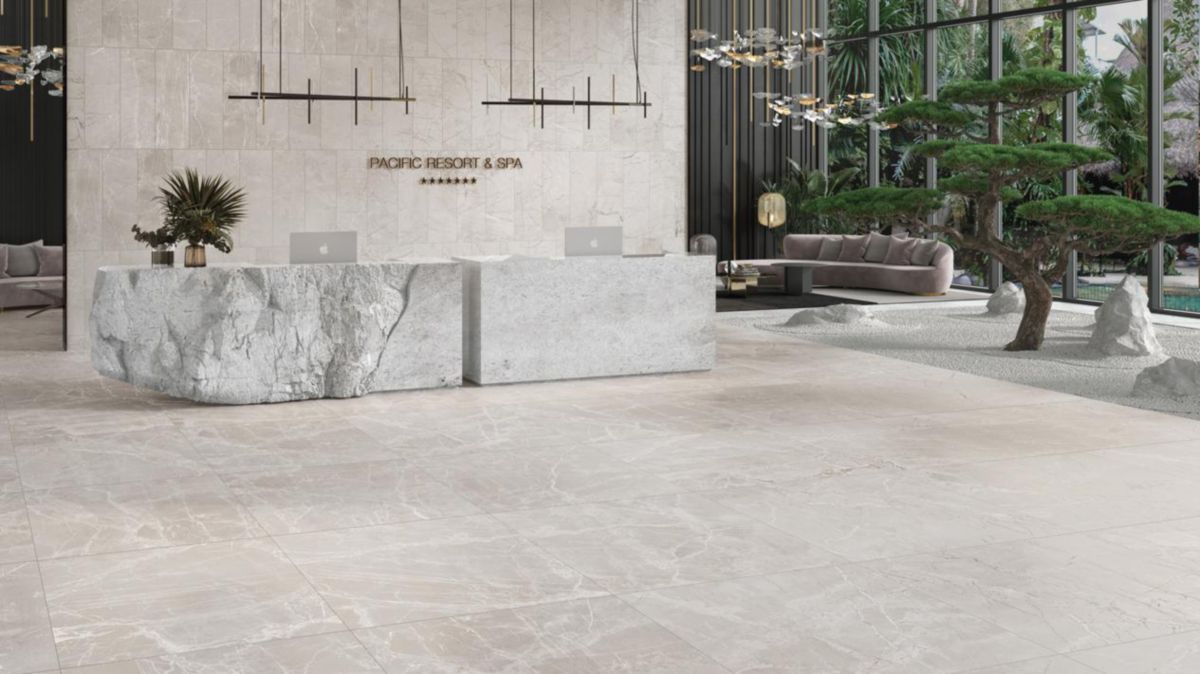 CEREV - Faïence Cerev Breccia Gold relief 29,7 x 89 cm CVD89304 | POINT.P