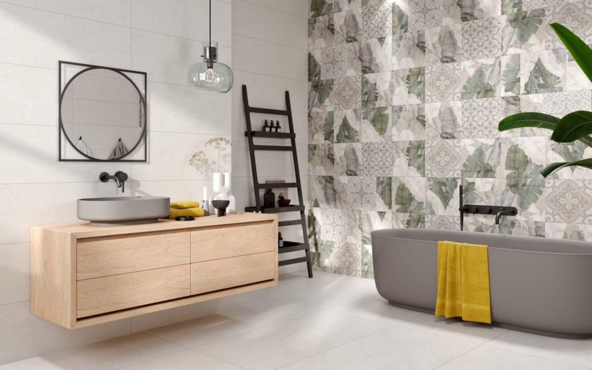 COLORKER - Carrelage mural faïence Verona - décor fontana mix mat ...