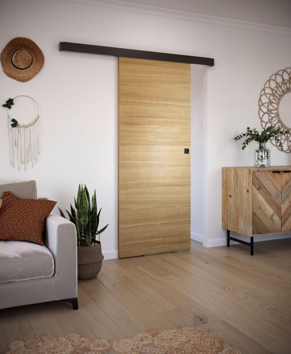 SOGAL - Porte GIBRALTAR âme pleine plaquée Chêne usinage complet pour ...