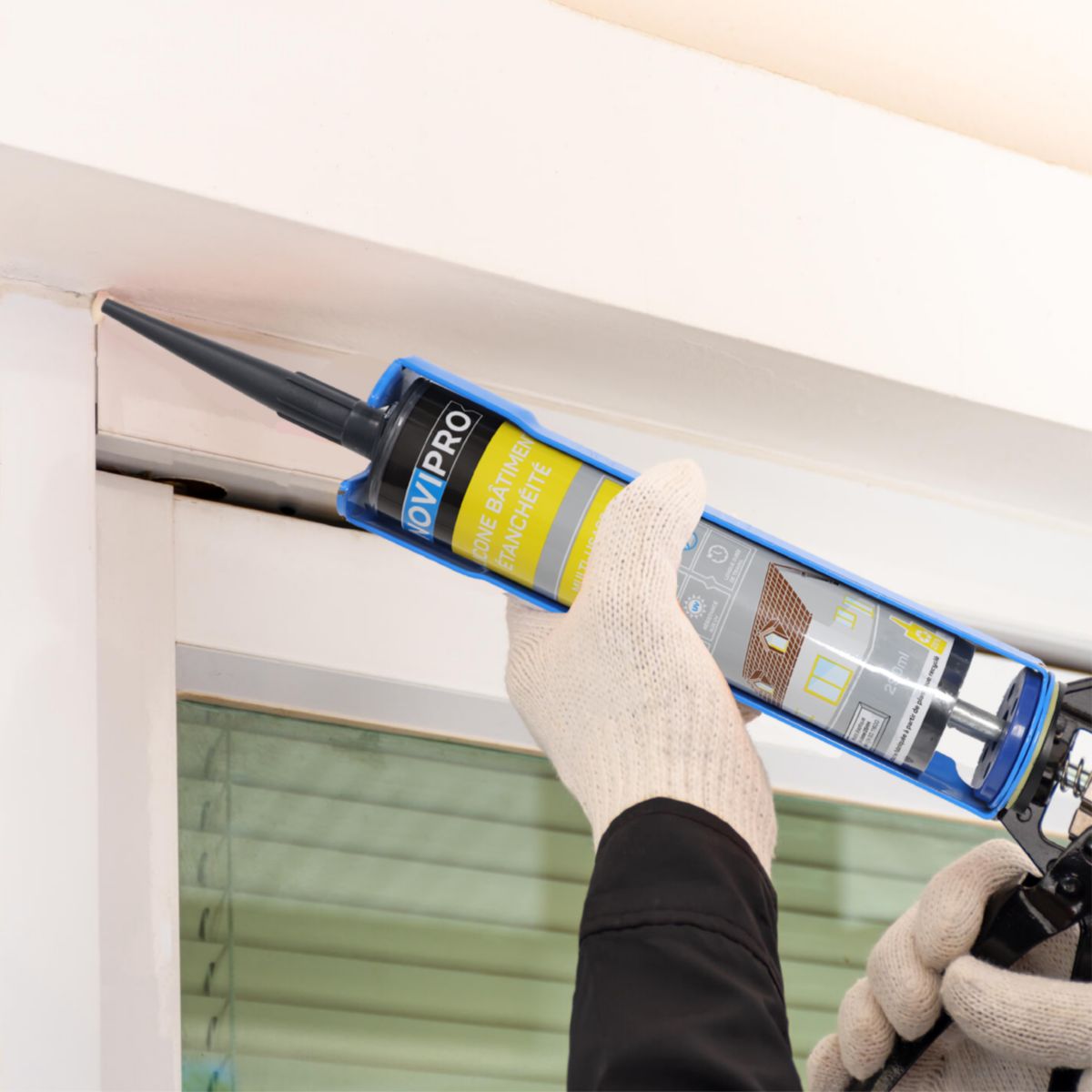 NOVIPRO - Mastic silicone bâtiment blanc NOVIPRO | POINT.P