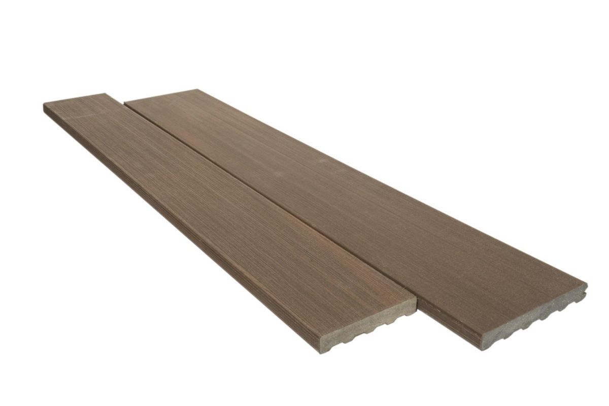 SILVADEC - Planche finition atmosphère brossée brun Rio 23 x 180 x 4000 ...