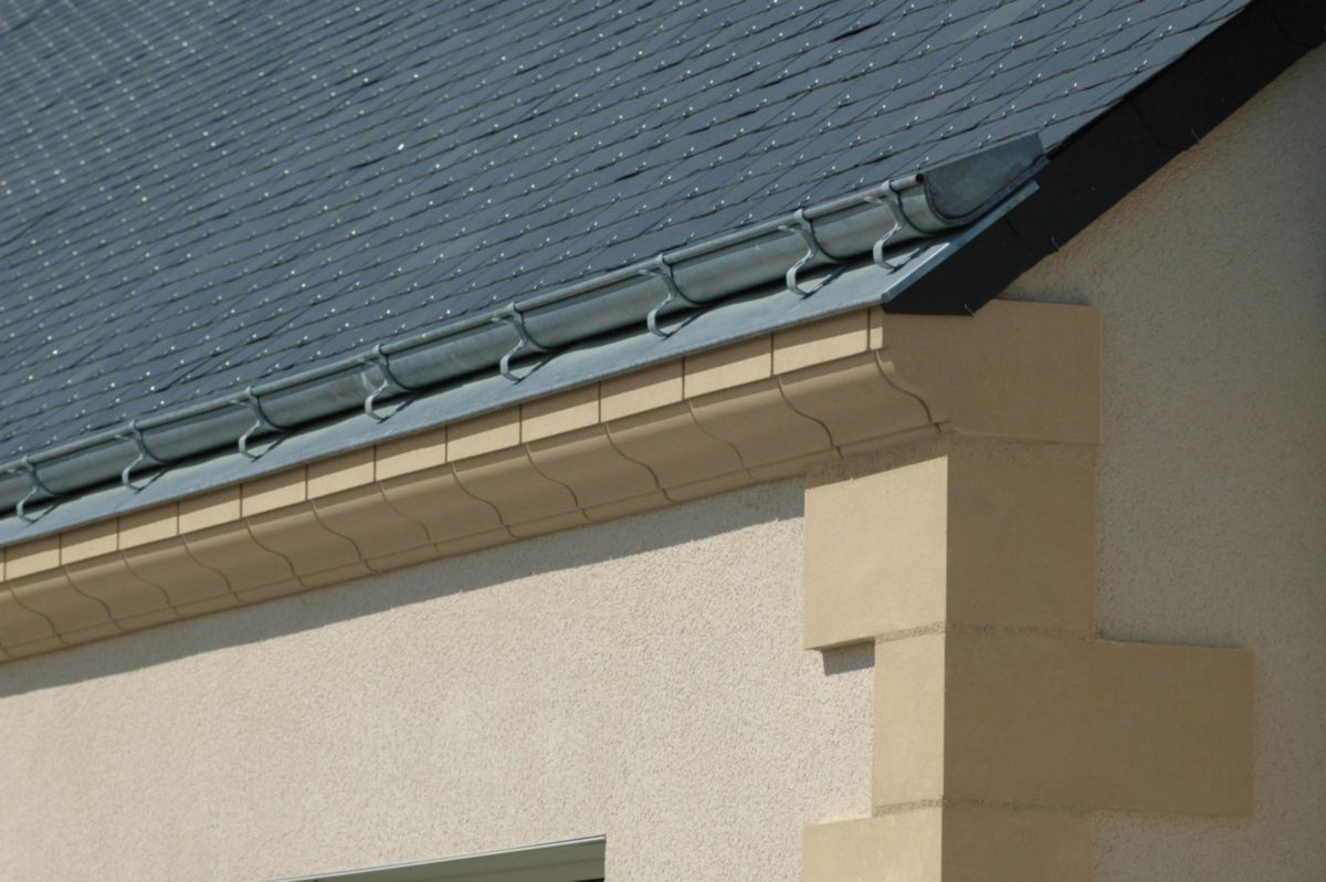 WESER - Corniche CO (profil doucine) élément droit avec joint 33 x 35,5 ...