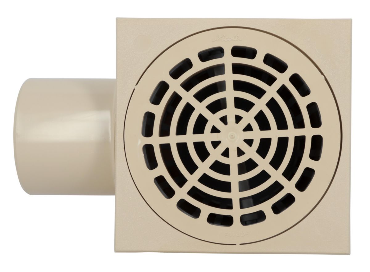 NICOLL - Siphon de cour à panier sortie diamètre 110/100mm sable SCP11S ...