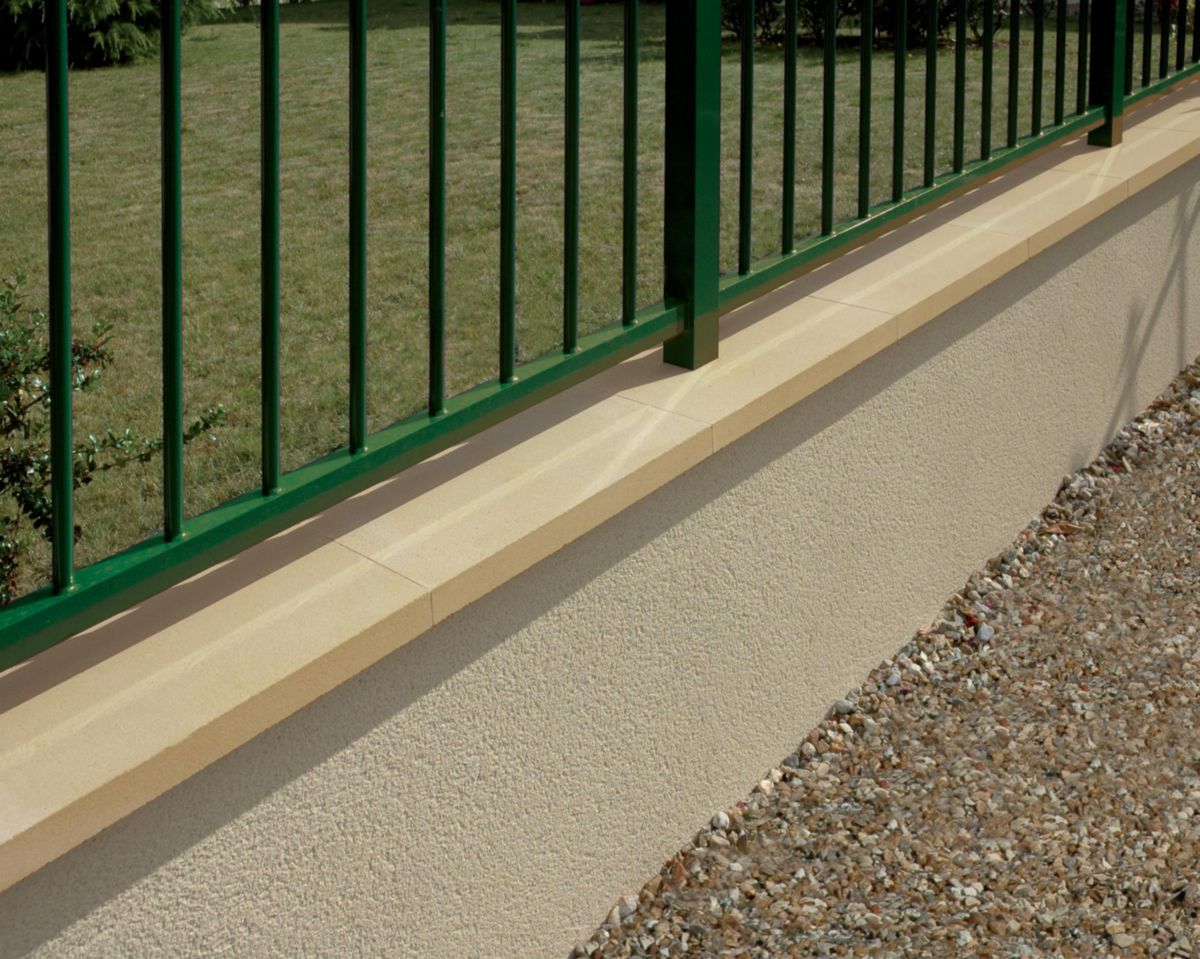 WESER - Chaperon de mur plat Optipose - ton pierre - 49x28x4 cm | POINT.P