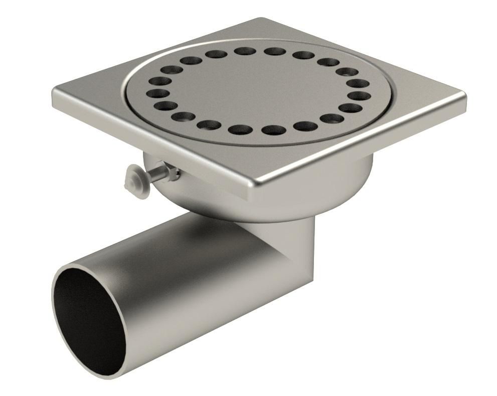 LIMATEC - Siphon de sol inox 100x100 mm H. 34 mm Limatec 1040L | Point.P